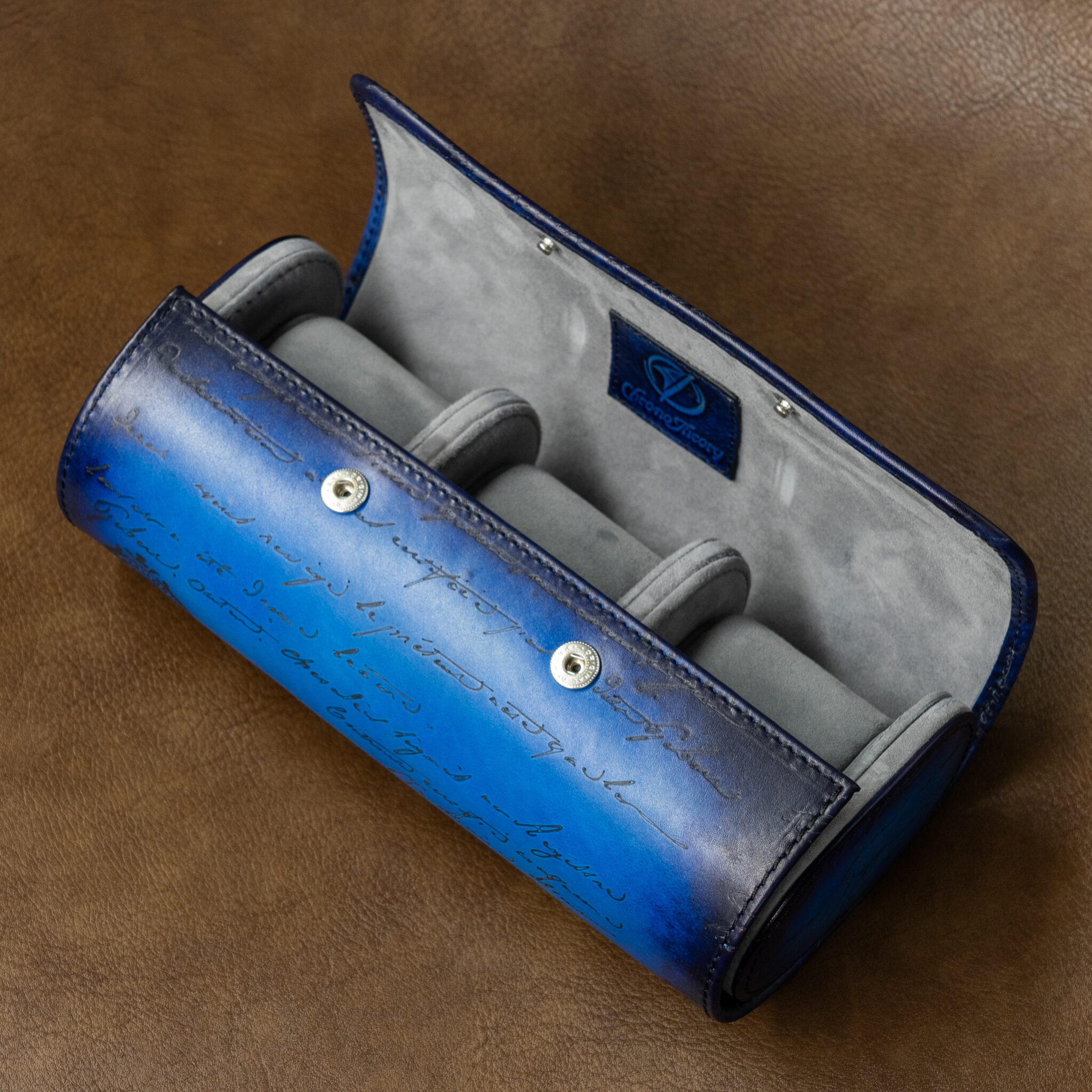 BOSPHORUS LEATHER WATCH ROLL 3 GALATA SCRIPTO PATINA – Chrono Theory ...