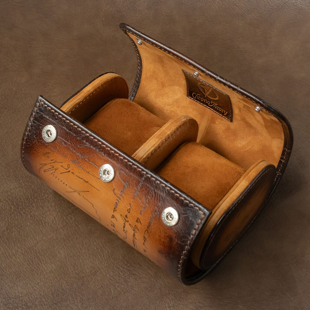 BOSPHORUS LEATHER WATCH ROLL 2 GALATA SCRIPTO PATINA – Chrono Theory ...