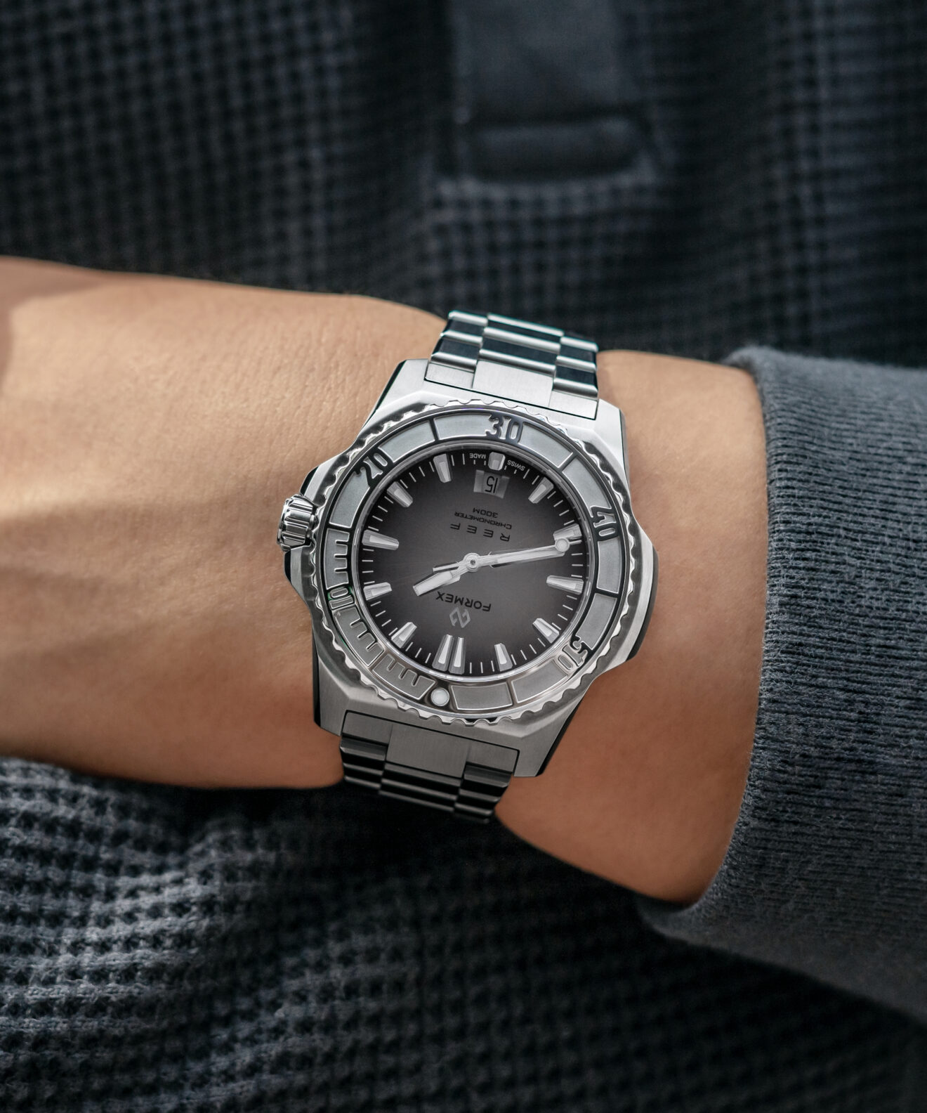FORMEX REEF 42mm Bracelet SILVER（ベゼル着脱可能タイプ） – Chrono Theory – クロノセオリー
