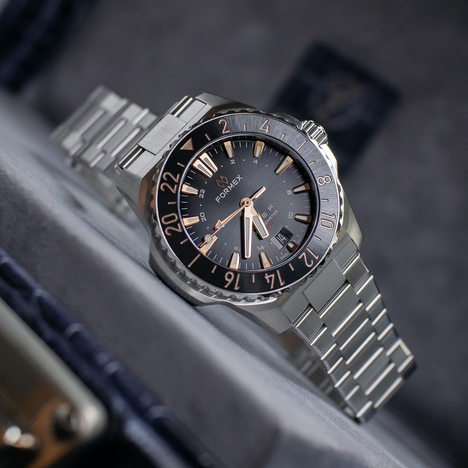 FORMEX REEF GMT Black Dial / Rose Gold GMT – Chrono Theory – クロノセオリー
