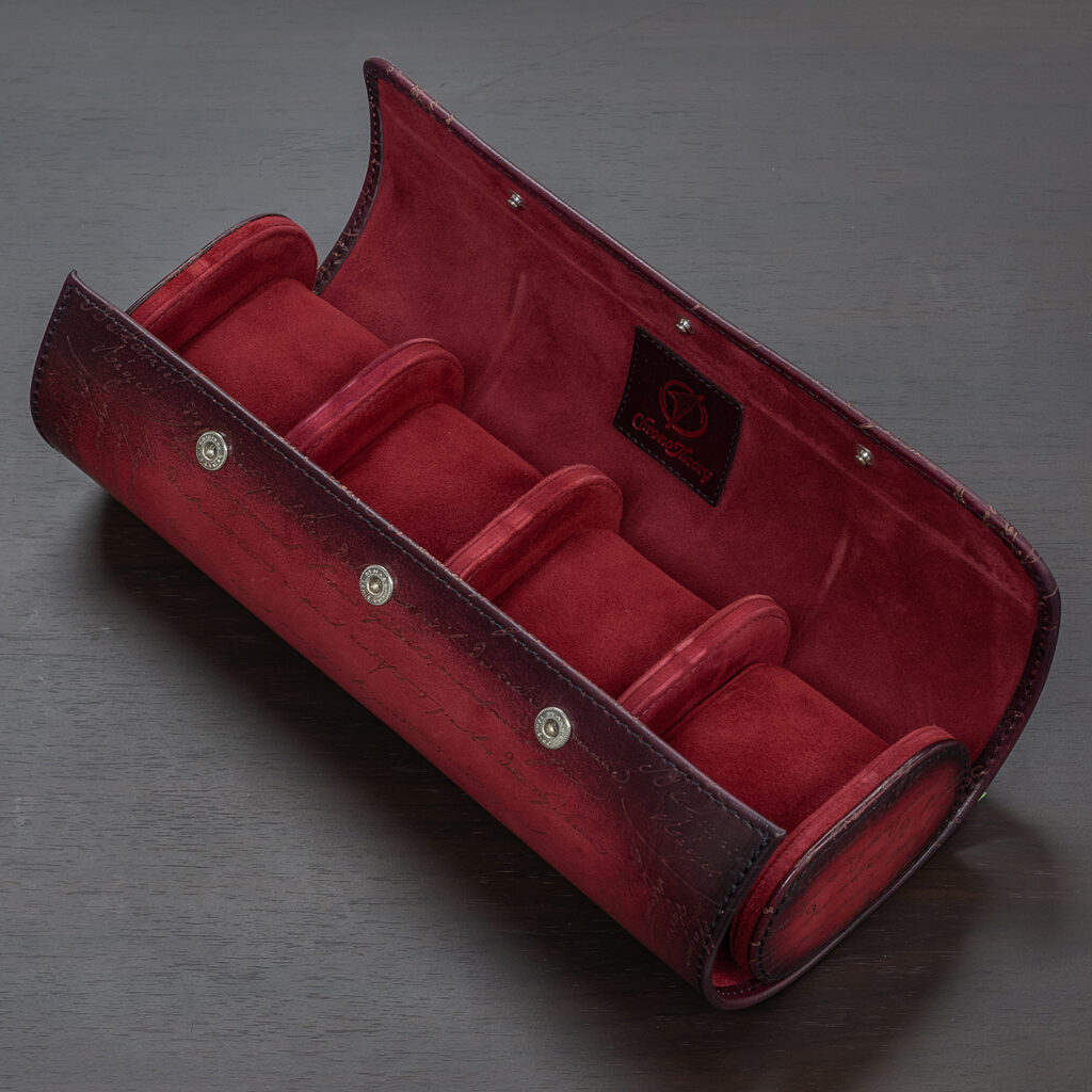 BOSPHORUS LEATHER WATCH ROLL 4 GALATA SCRIPTO PATINA – Chrono Theory – クロノセオリー